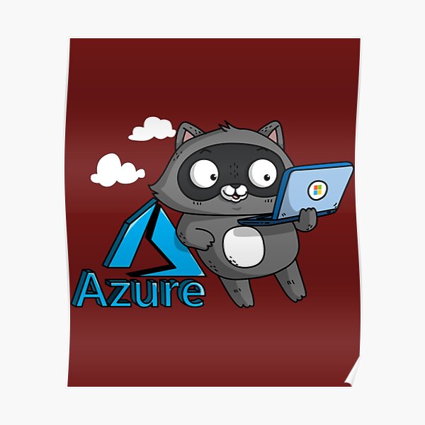 "Azure Bit Raccoon with Microsoft Surface " Poster by bestskins17 ...