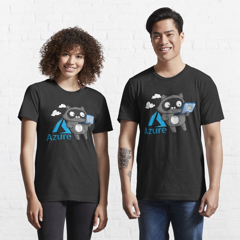 "Azure Bit Raccoon with Microsoft Surface " T-shirt for Sale by ...