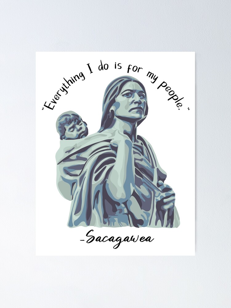 "Sacagawea Portrait" Poster by unhingedheather | Redbubble