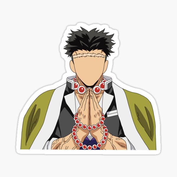 "Gyomei Himejima Demon Slayer Anime " Sticker by AnimeStudioSC | Redbubble