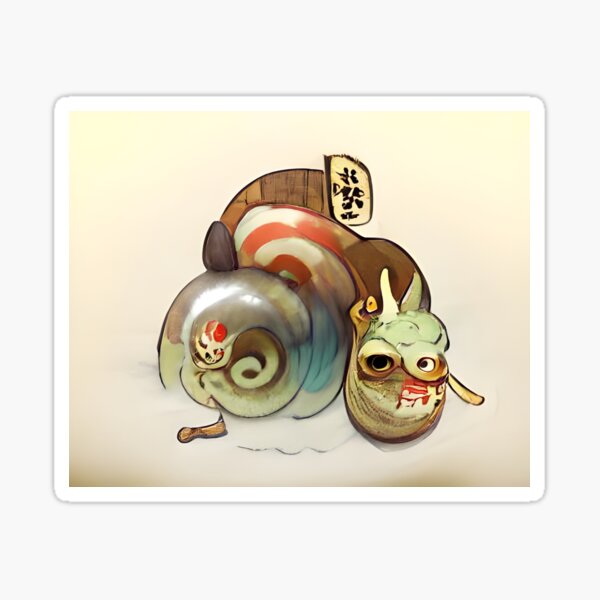 "Snail Guardian" Sticker by RamenHood | Redbubble