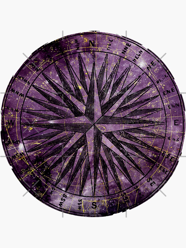 "Royal Astral Compass" Sticker by LakestoForestCo | Redbubble