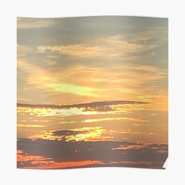 "Sunset sky" Poster for Sale by digitalisdraws | Redbubble