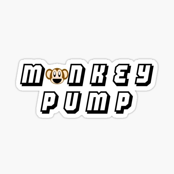 "Monkey Pump" Sticker by S-Shadowman | Redbubble