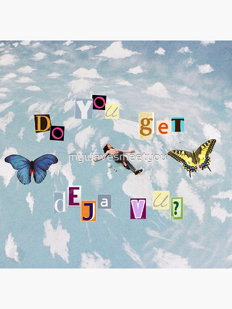 "Do you get deja vu? Olivia Rodrigo" Sticker by mywavesmeetyou | Redbubble