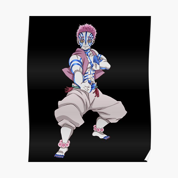 "Akaza Kimetsu No Yaiba Quotes design cool" Poster by Emilyshop9 ...