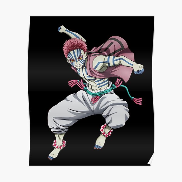 "Akaza Kimetsu No Yaiba Quotes design cool" Poster by Emilyshop9 ...