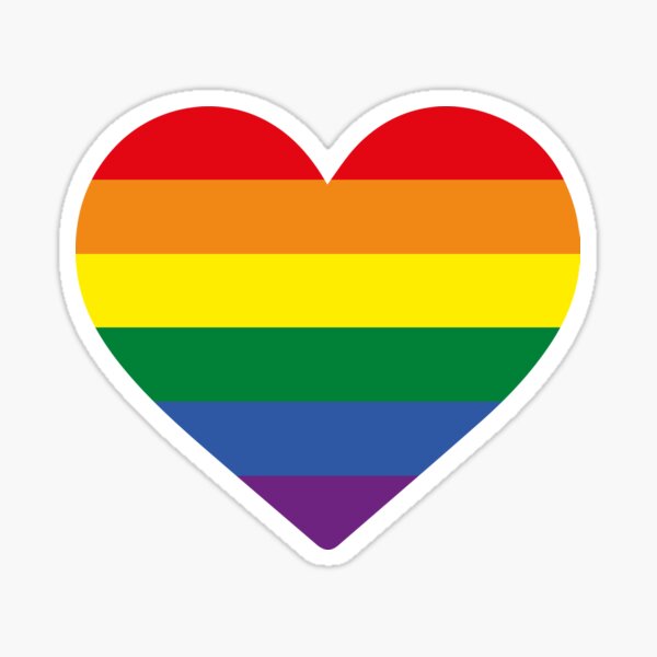 "LQBTQ+ HEART" Sticker by paise-art | Redbubble