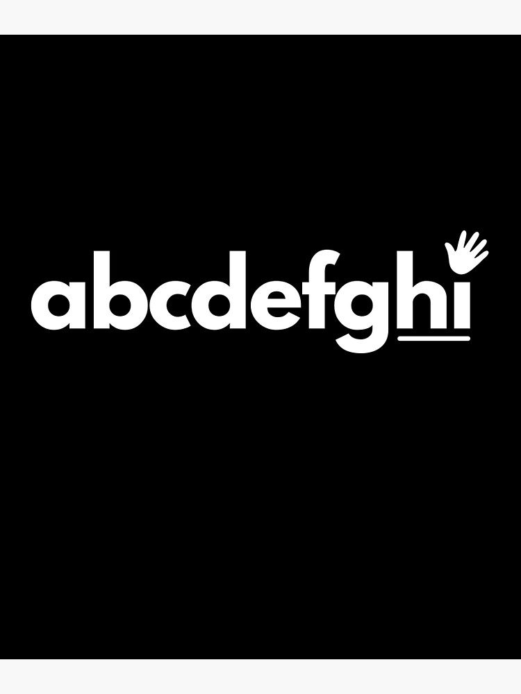 Póster «abcdefghi alfabeto tipografía juego de palabras» de ray-designs ...