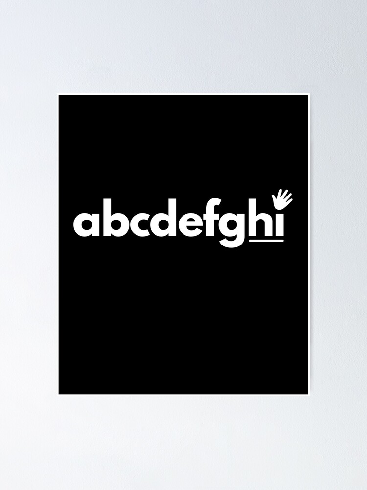 Póster «abcdefghi alfabeto tipografía juego de palabras» de ray-designs ...