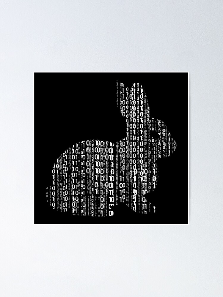 "Follow the white rabbit" Poster for Sale by Studio Infinito | Redbubble