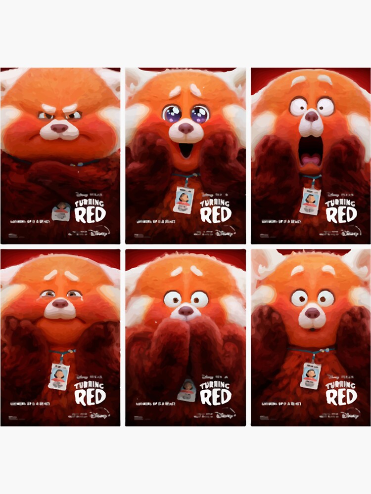 "Turning Red Turning Red Avatar " Sticker by PittiesCorner | Redbubble