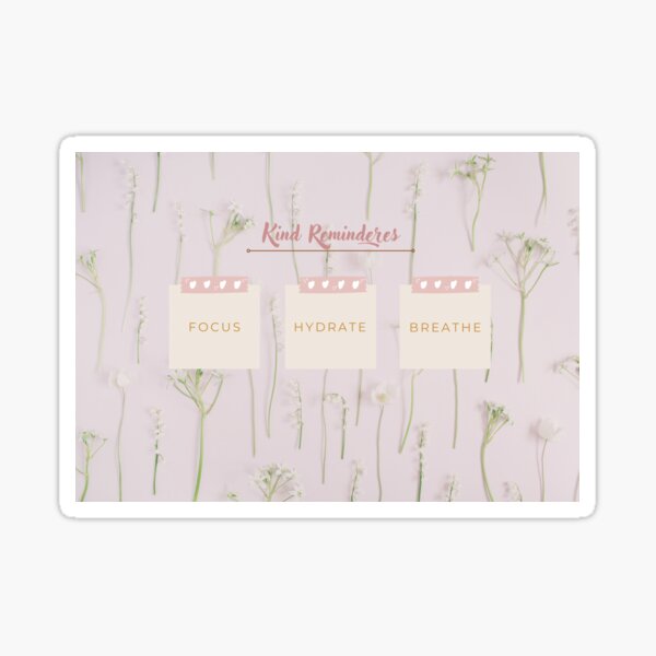 "Kind reminders" Sticker by HeartlyBoutique | Redbubble