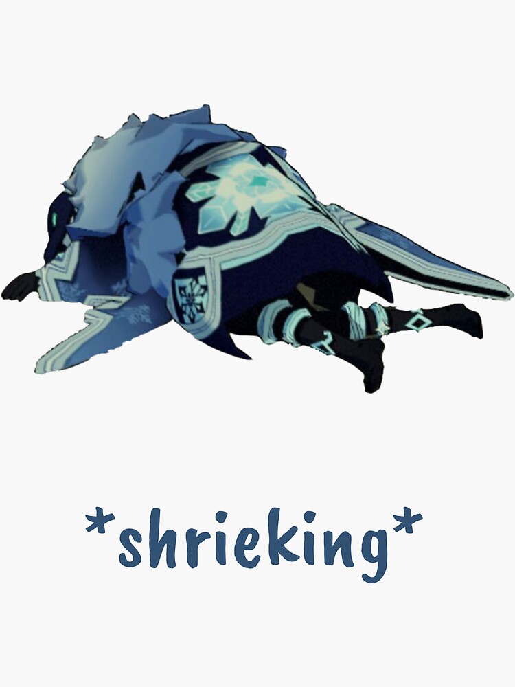 "Abyss Mage Shrieking" Sticker by Alowyn | Redbubble