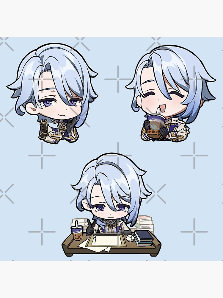 "Chibi Ayato - Genshin Impact" Poster by persephonexx | Redbubble