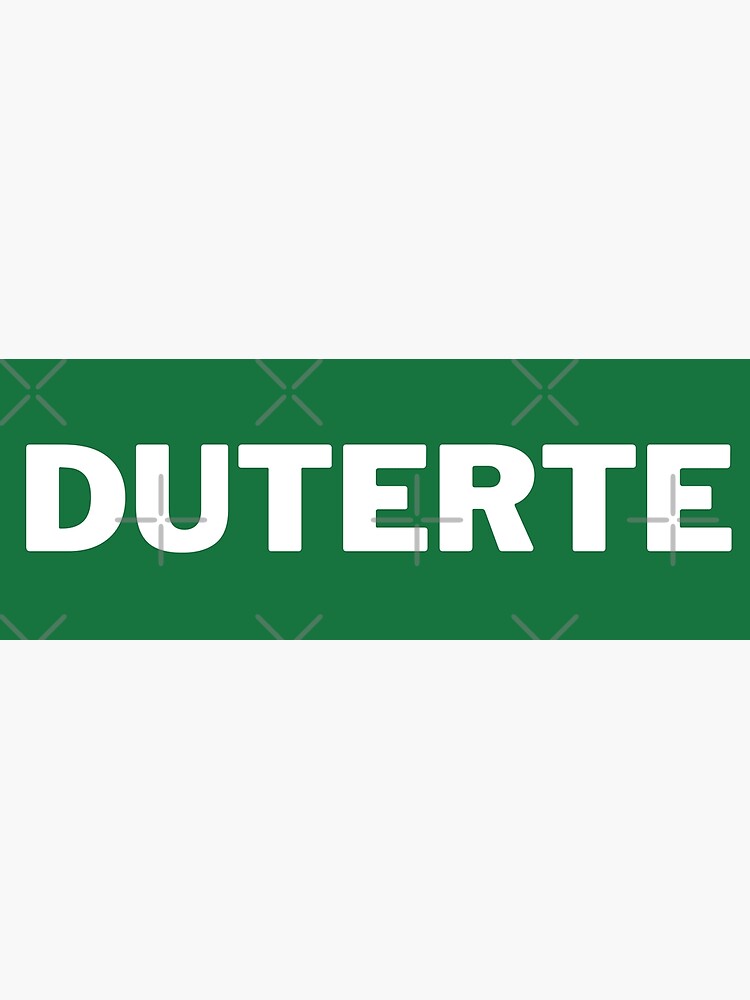 "Green Duterte Surname" Poster for Sale by aybe7elf | Redbubble
