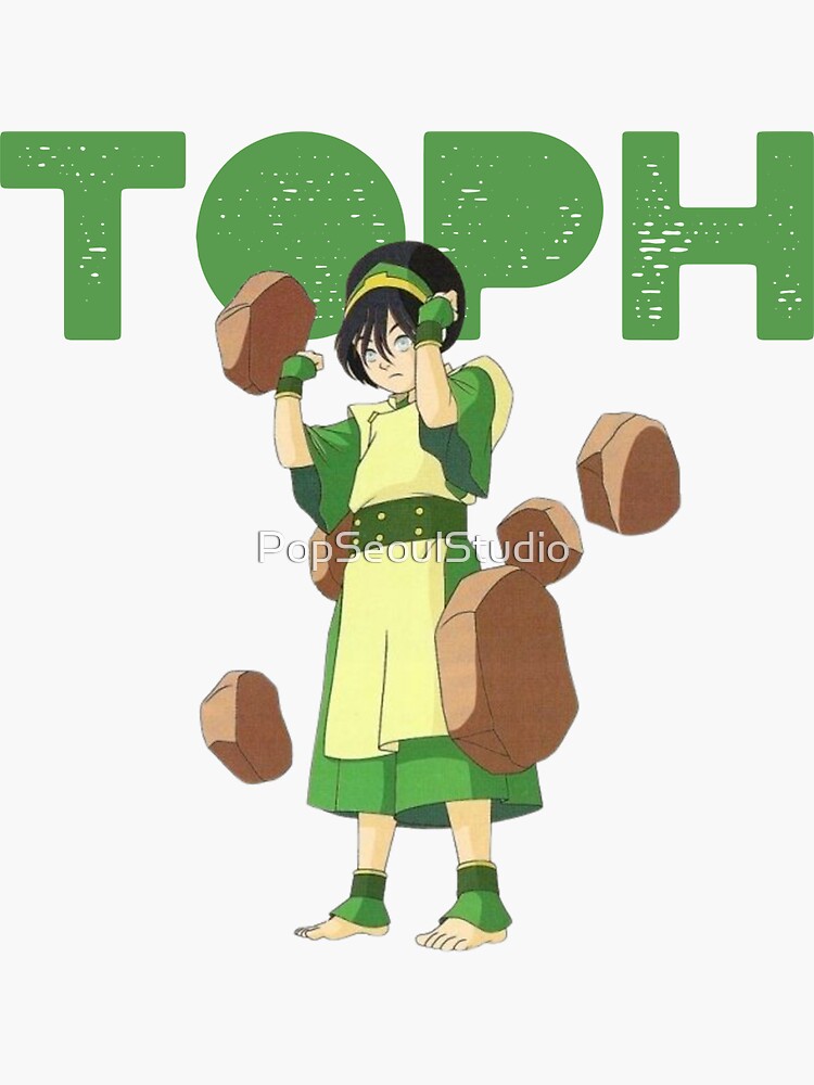 "Toph Avatar The Last Airbender Merch" Sticker by PopSeoulStudio ...