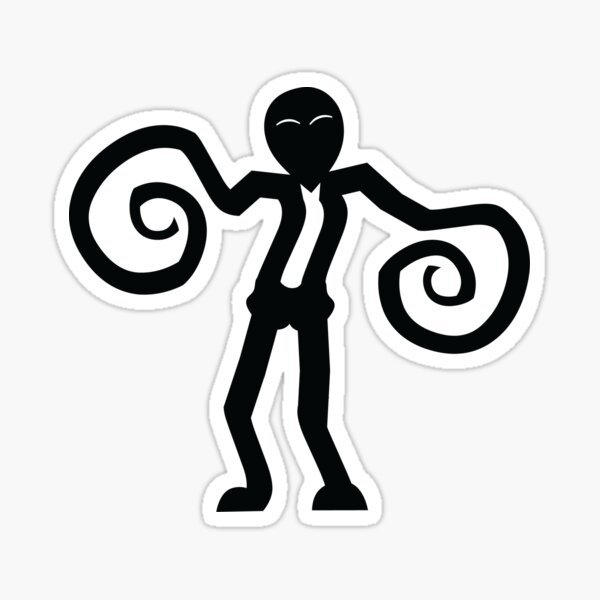 "SLIM MAN" Sticker by punkrockjew | Redbubble