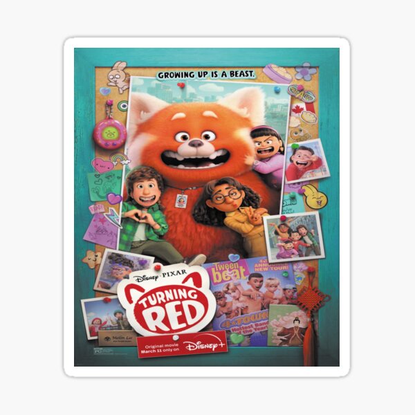 "Turning Red" Sticker for Sale by prince146 | Redbubble