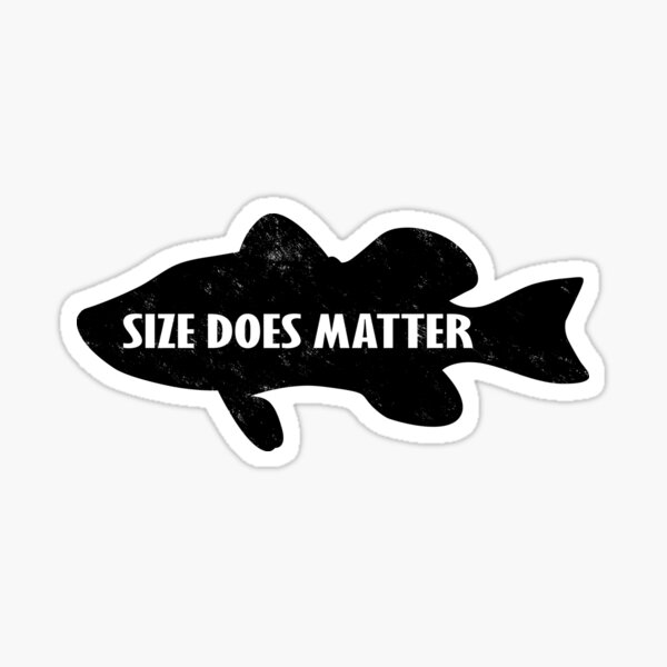 Size Does Matter Stickers | Redbubble