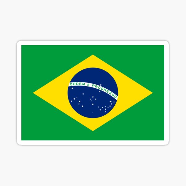 "Brazil - Brazilian Flag" Sticker for Sale by FlagsWorld | Redbubble