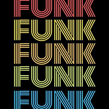 "Funk 70s 80s Disco Style Lettering" Sticker for Sale by weirdrelatives ...
