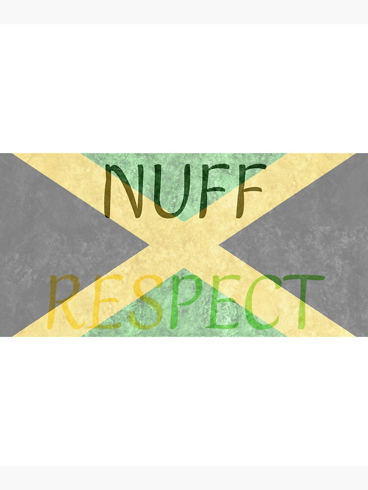 "NUFF RESPECT" Sticker by ABDO-ONE | Redbubble