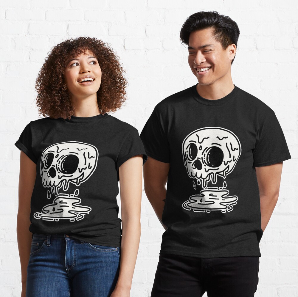 "MELTING SKULL" Sticker for Sale by Beshine | Redbubble