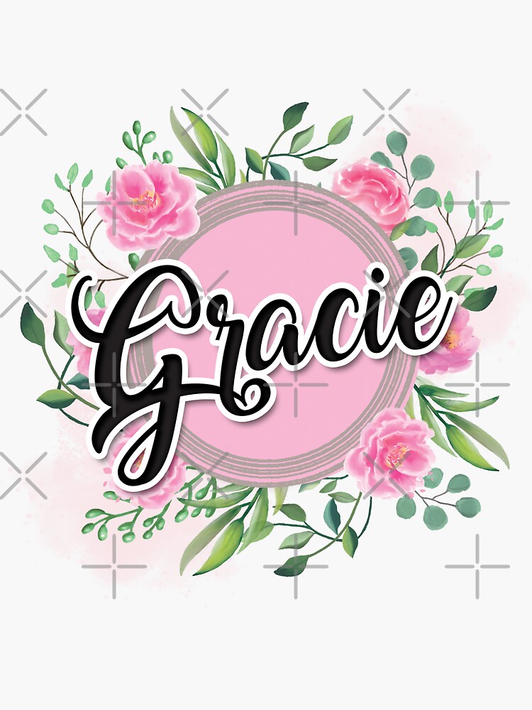 "Gracie name " Sticker for Sale by badinboow | Redbubble