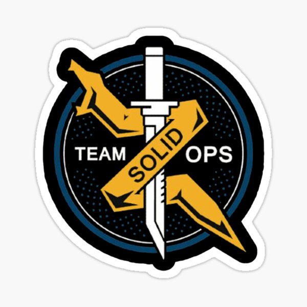 "Solid Snake Team Ops" Sticker by Design-By-Dan | Redbubble