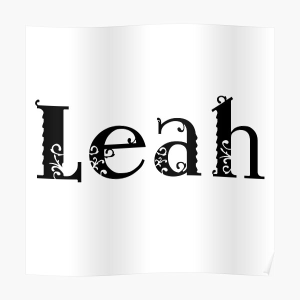 "Leah" Poster by carriepotter | Redbubble