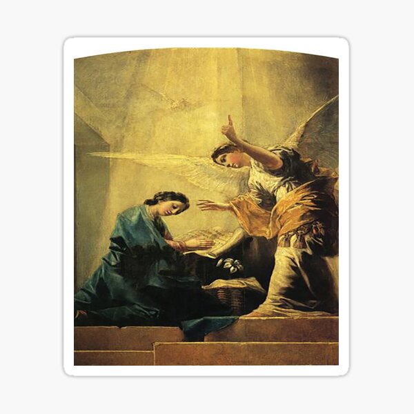"The Annunciation - Francisco Goya" Sticker by wonderdesigne | Redbubble