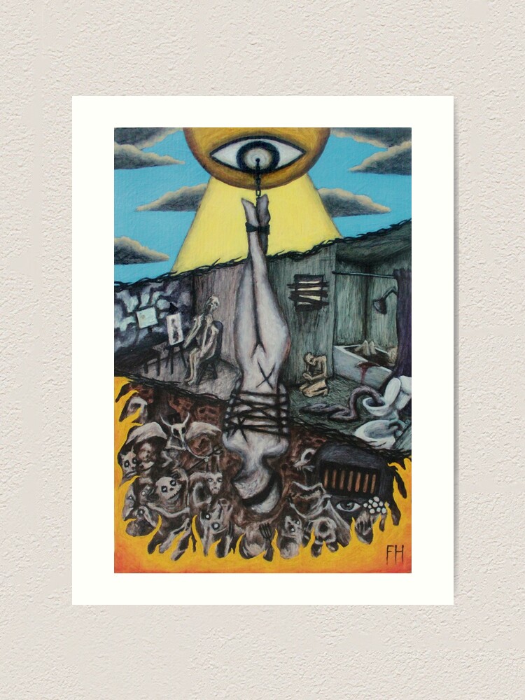 "Suspended Animation - Dark Surrealist Expressionism Painting by Frank ...