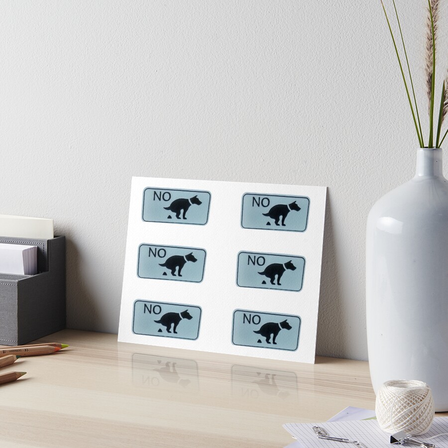"dogs pooping - poop for dogs Pack " Art Board Print by Farid1Shop ...