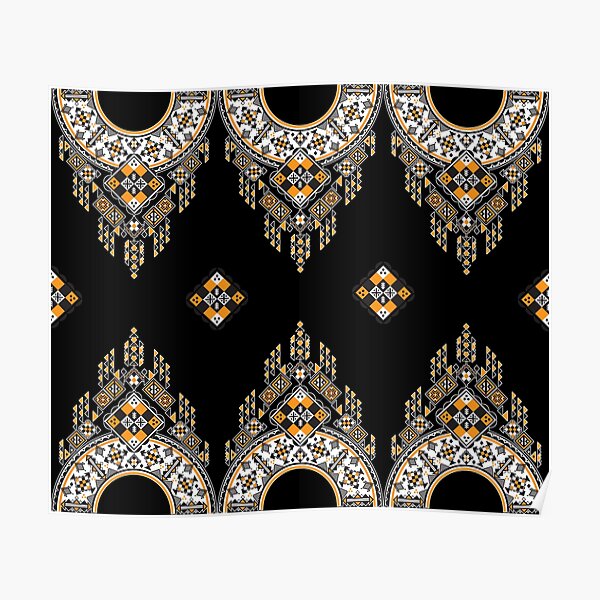 "Kabyle z amazigh berber pattern" Poster for Sale by Eldjama | Redbubble