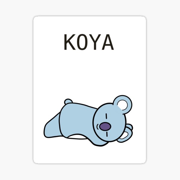 "BTS Koya" Sticker by Dragink | Redbubble