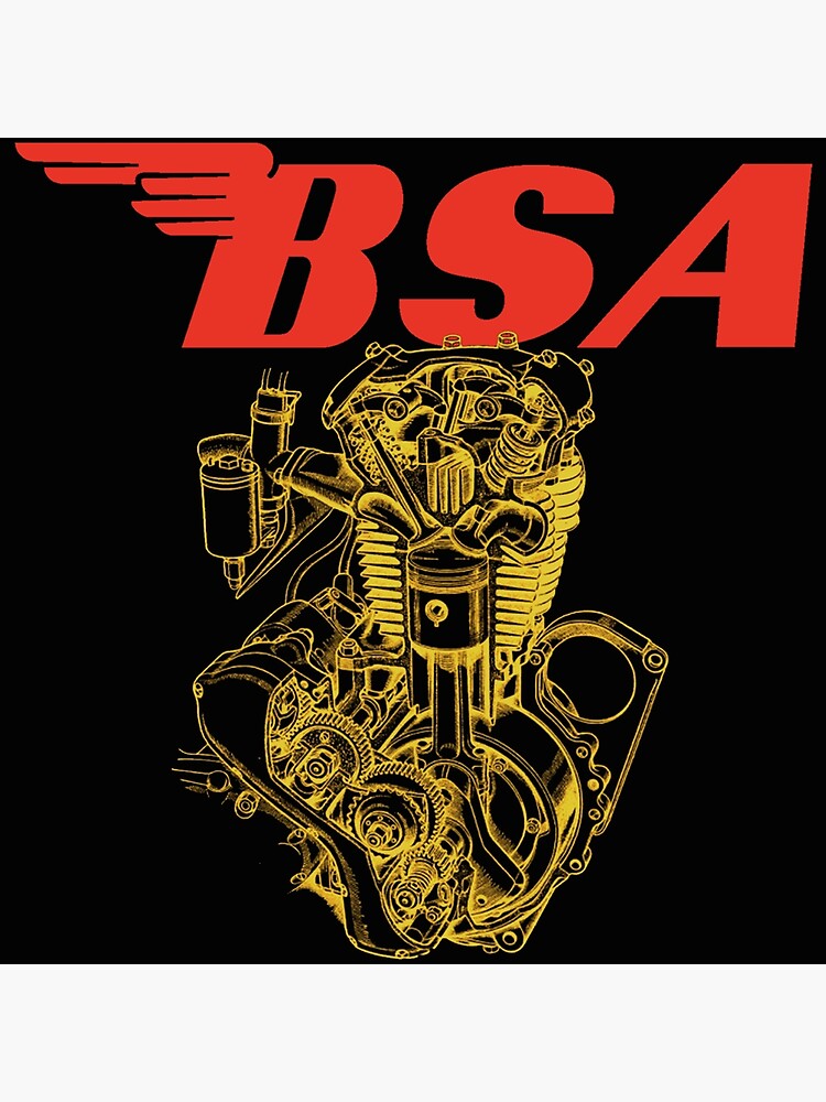 "BSA Motorcycle Logo" Poster for Sale by Noviaworld | Redbubble