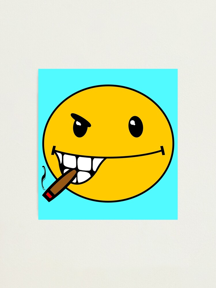 "Half Bad & Half Good Smiley Face" Photographic Print for Sale by ...