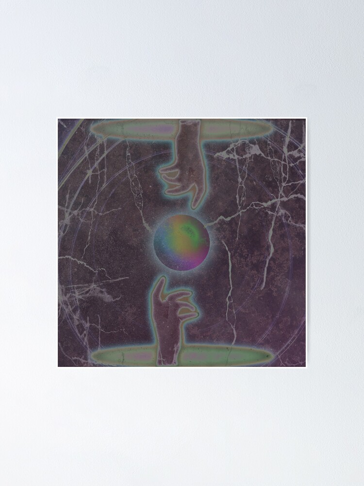 "Some Glowy Hands Touching a Rainbow Orb" Poster for Sale by ...