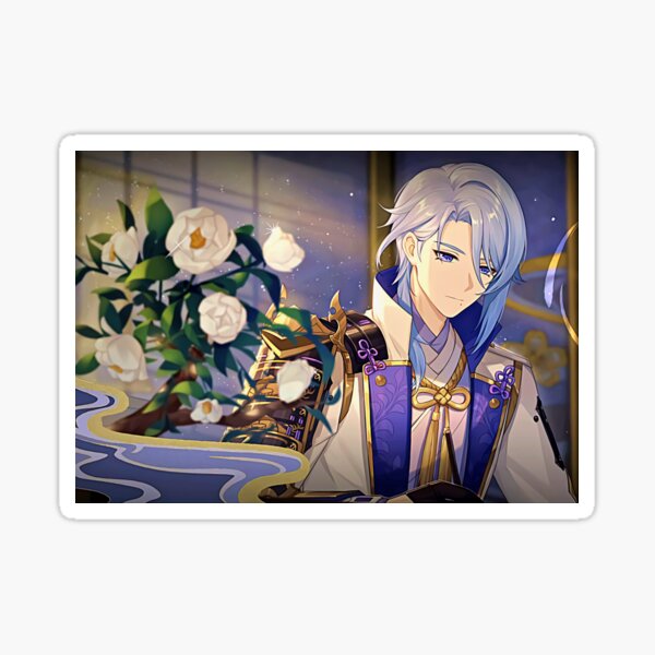 "Kamisato Ayato - Genshin impact" Sticker by Omagatoki | Redbubble