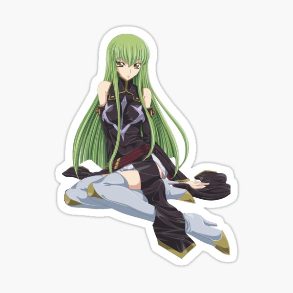 "C C - Code Geass " Sticker by LittleDelta | Redbubble