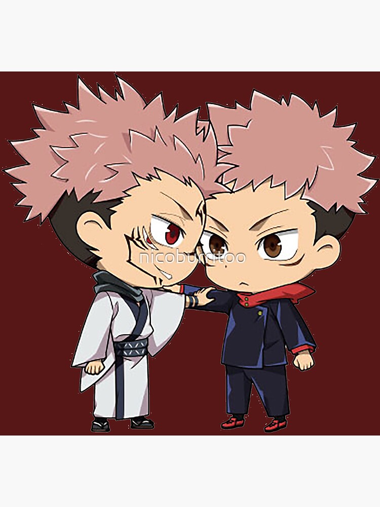 "Jujutsu Kaisen Chibi Sukuna & Itadori" Kunstdruck von nicoburritoo ...