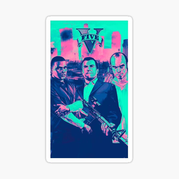 "GTA " Sticker by WolfOwn | Redbubble