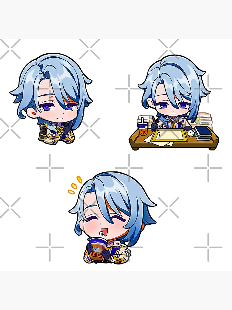 "Cute Chibi Pack Kamisato Ayato - Genshin impact" Canvas Print for Sale ...