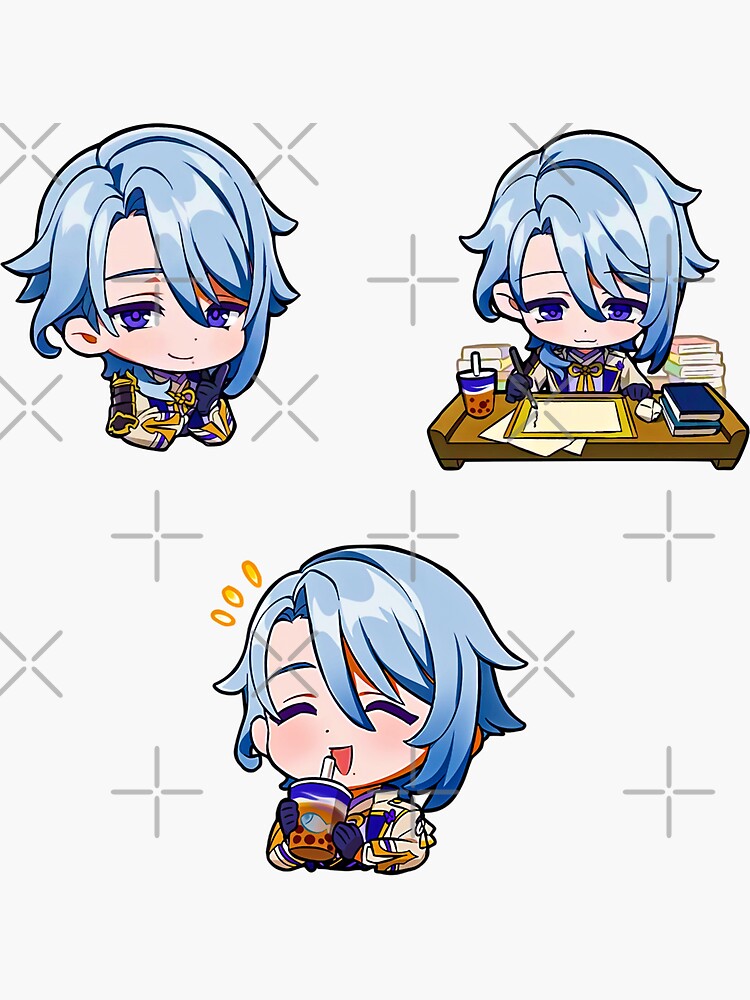 "Süßes Chibi Pack Kamisato Ayato - Genshin Impact" Sticker von ...