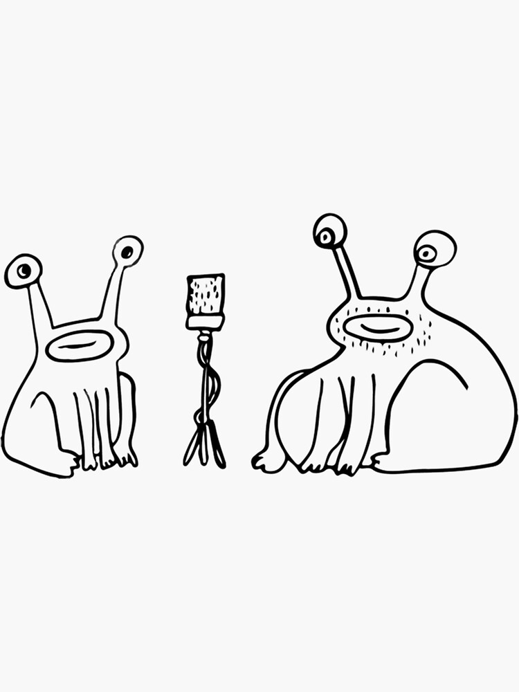 "Daniel Johnston Frogs (Tribute) Lightweight Sweatshirt" Sticker by ...