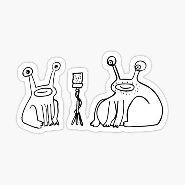 "Daniel Johnston Frogs (Tribute) Lightweight Sweatshirt" Sticker by ...