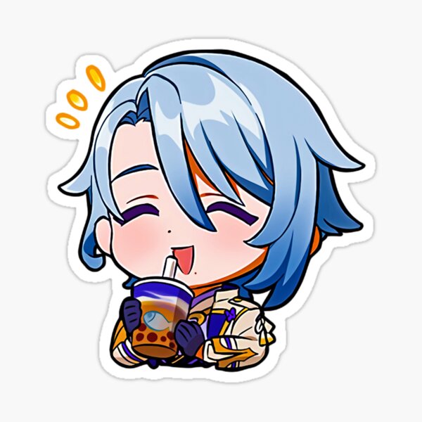 "Cute Chibi Kamisato Ayato - Genshin impact" Sticker by Omagatoki ...