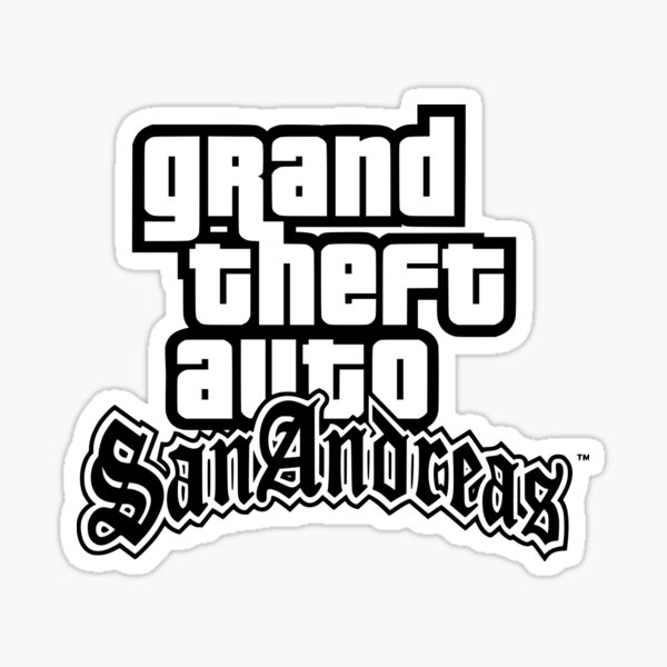"Grand Theft Auto San Andreas" Sticker by SmaxArt | Redbubble