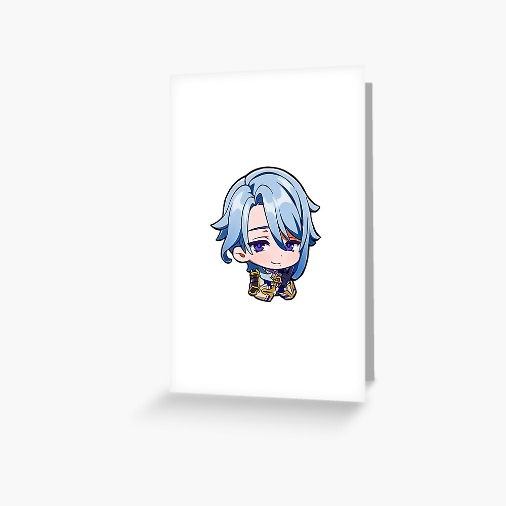 "Cute Chibi Kamisato Ayato - Genshin impact" Greeting Card by Omagatoki ...